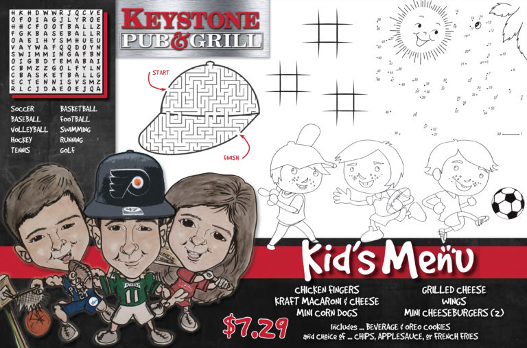 Kids Menu - Keystone Pub & Grill
